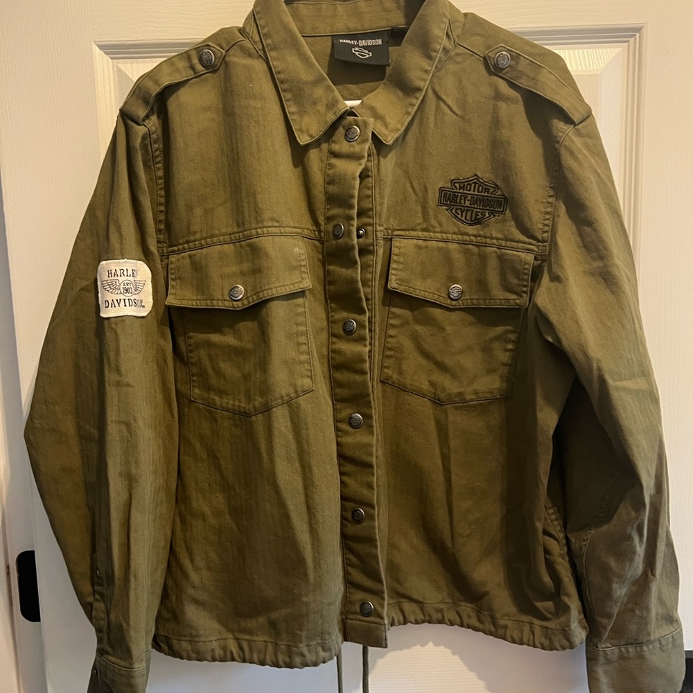 Harley-Davidson Utility Jacket In Olive - Gem